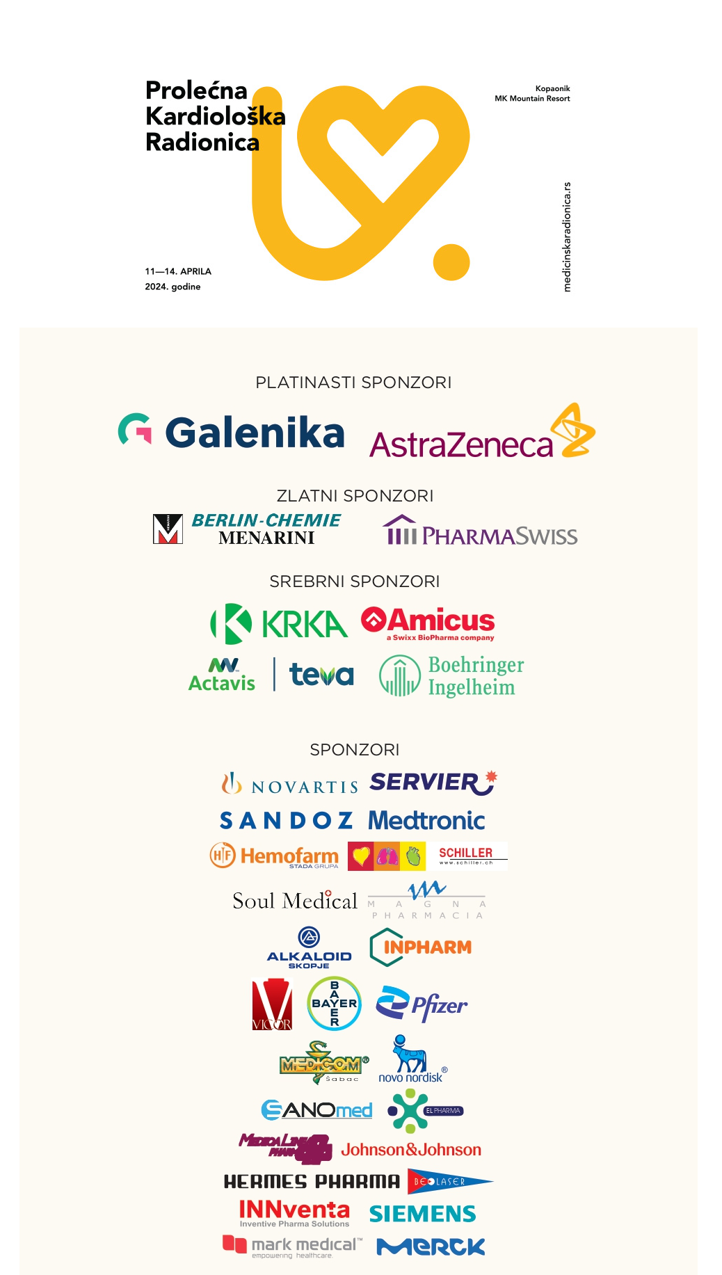 Prolećna Kardiološka radionica 2025 | Početna